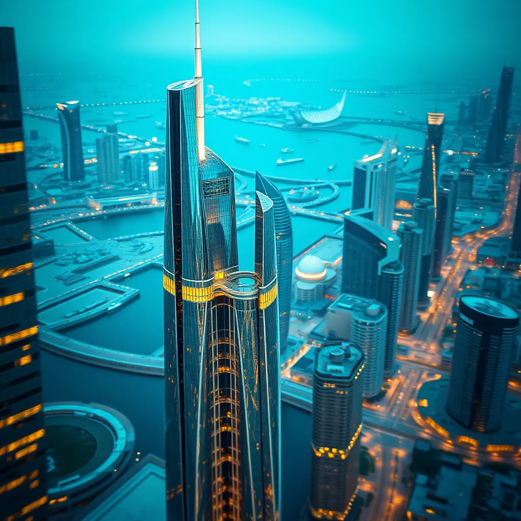 Burj Vista Tower 1: Architectural Insights and Images